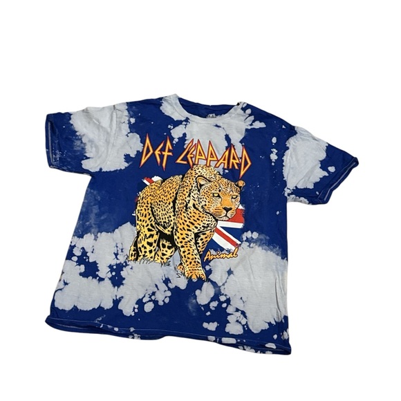 Shirts | Mens Blue Def Leppard Graphic Tshirt Size Medium Or Large ...